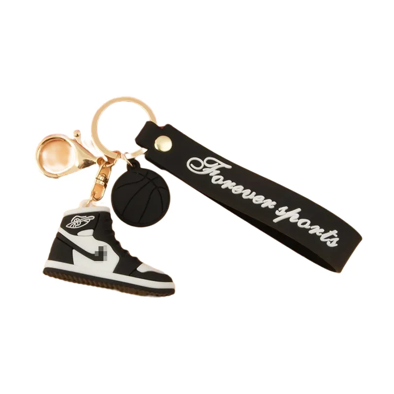 Factory Wholesale Soft Rubber Pvc 3d Keychains Football Basketball Shoe ...