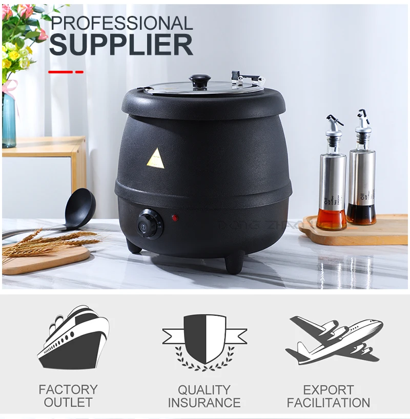 Buffet Supplies 13L Commercial Soup Furnace Buffet Warmer Tureen ...