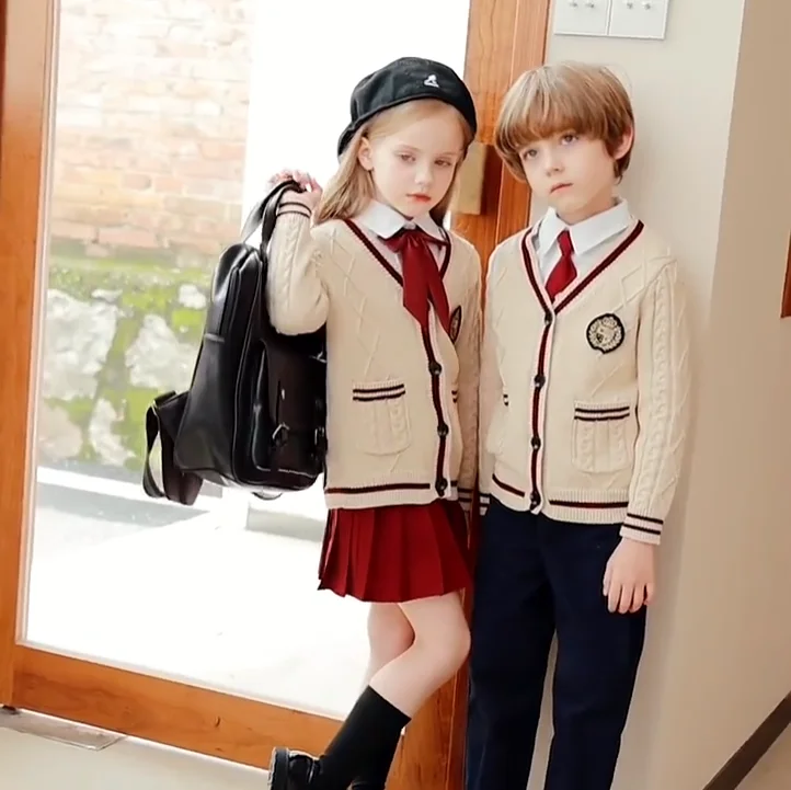 Classic Spring & Autumn Sweater Suit Of School Clothing,Primary School ...