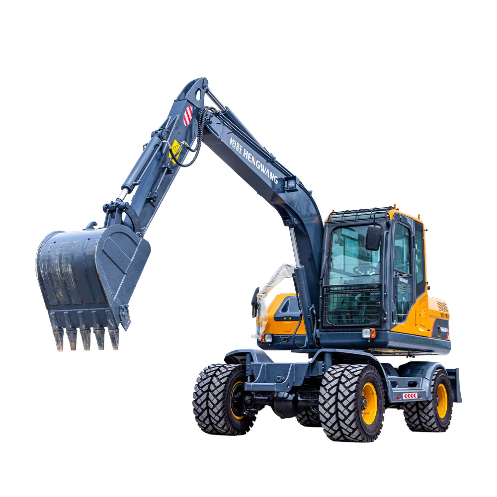 4t Mini Digger Wheel Excavator with 0.26m3 Bucket Capacity