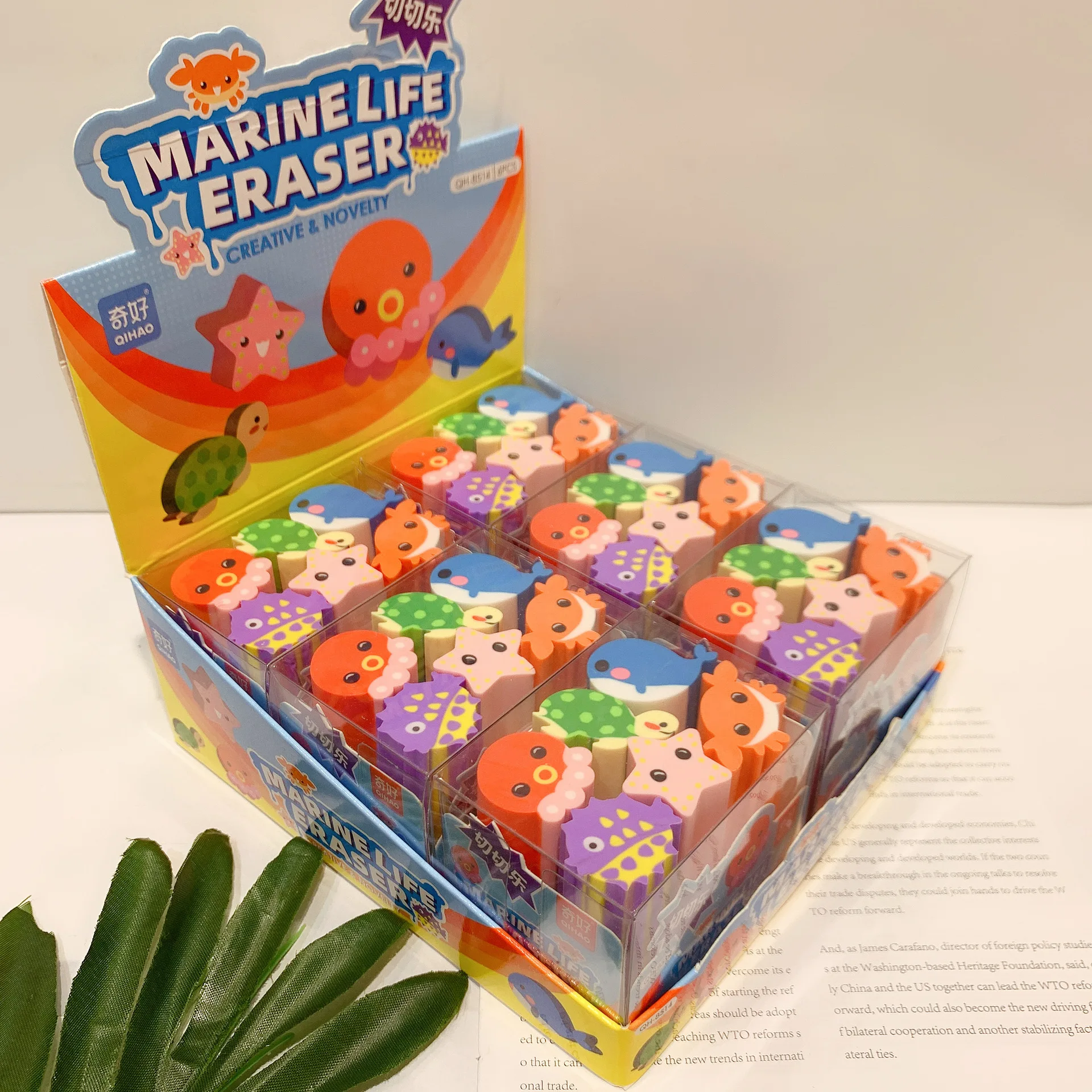 Cartoon Eraser For Students Cute Slice Eraser For Kids Marine Animal ...