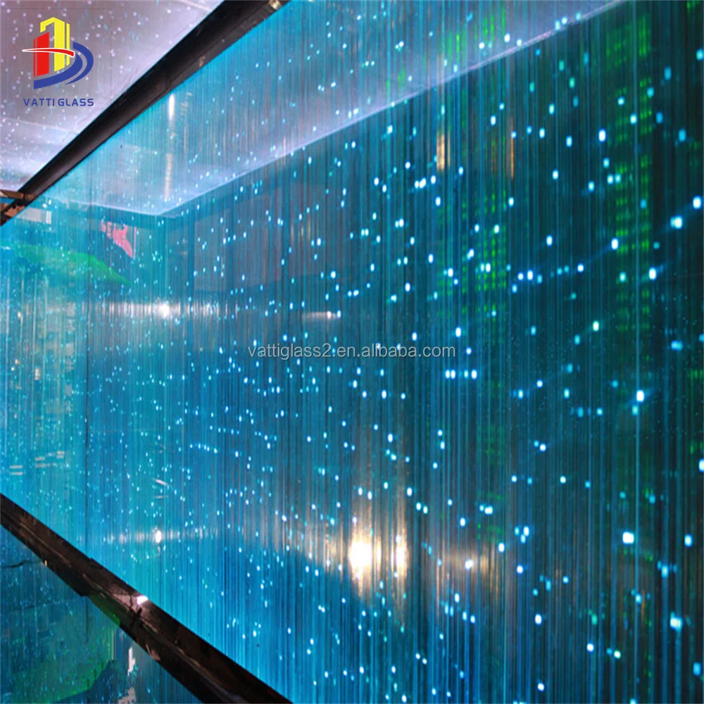 Decorative Laminated Glass Luminous Led Laminated Glass for Partition ...