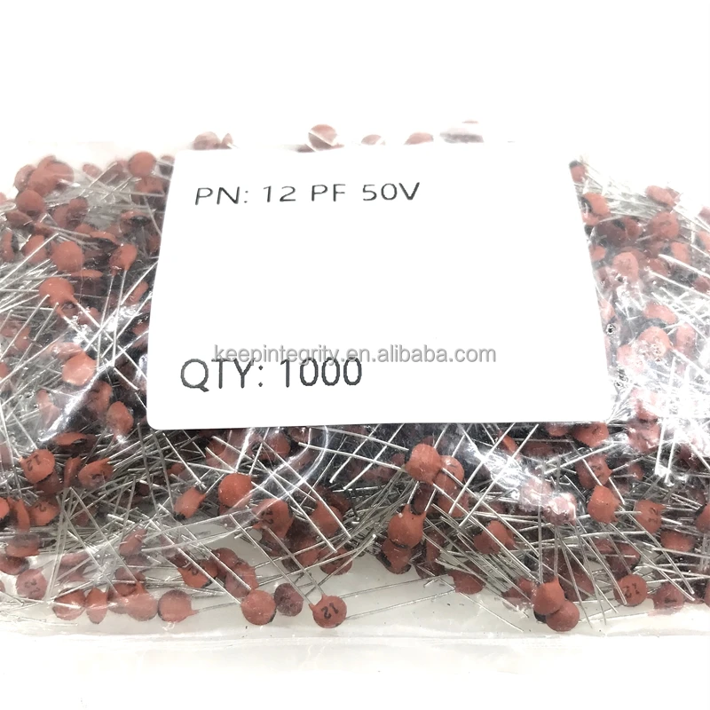 High quality BOM Ceramic Disc Capacitor 50v 0.5pF 10pF 12pF 15pF 18pF ...