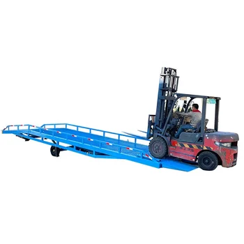 Hydraulic Mobile Dock Container Loading Ramp Folding Steel Yard For ...