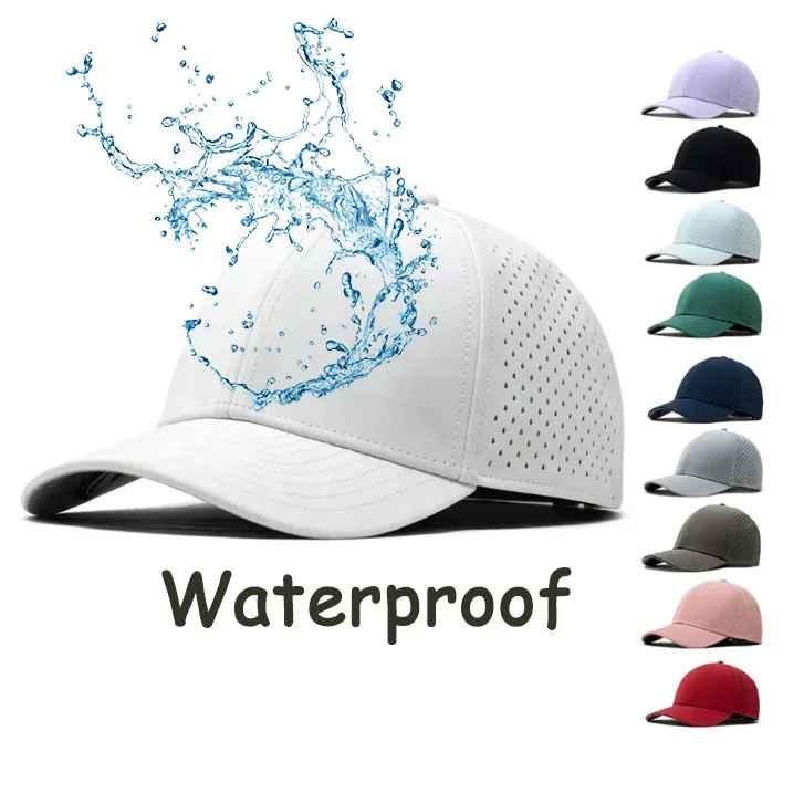 Custom Snapback Gorras Waterproof Men Women Laser Cut Holes Blank ...