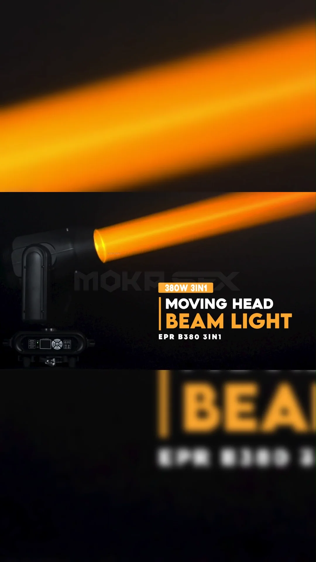 Moka Sfx Sharpy 17r 380w 3in1 Beam Moving Head Light Dj Stage Club ...