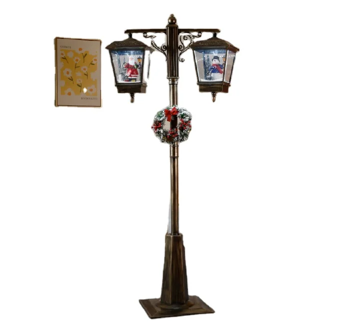 Christmas Seasonal Black double lanterns musical Led Christmas street ...