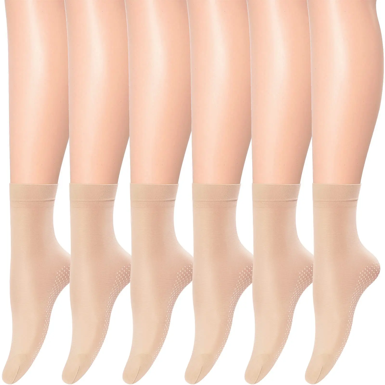 Wholesale Women Disposable Socks Silky Anti-Slip Cotton Ankle Short ...