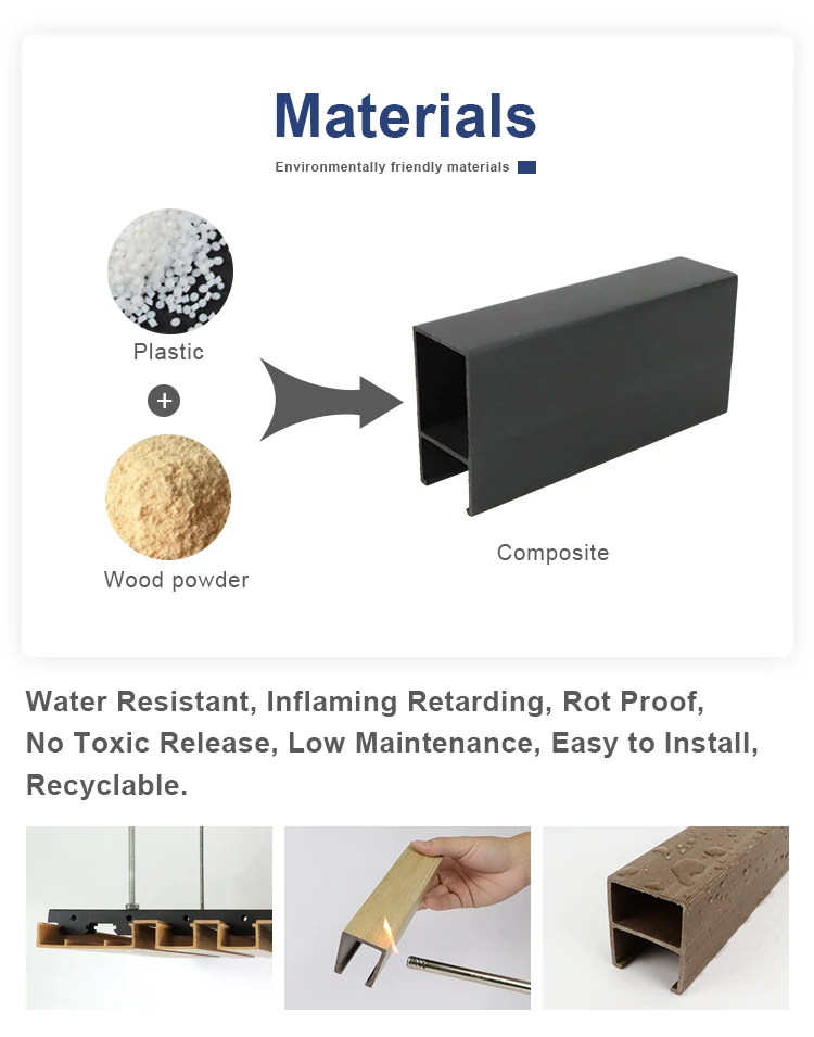 Louver Design Hollow Pvc Baffle Ceiling Wood Textured Column Ceiling ...