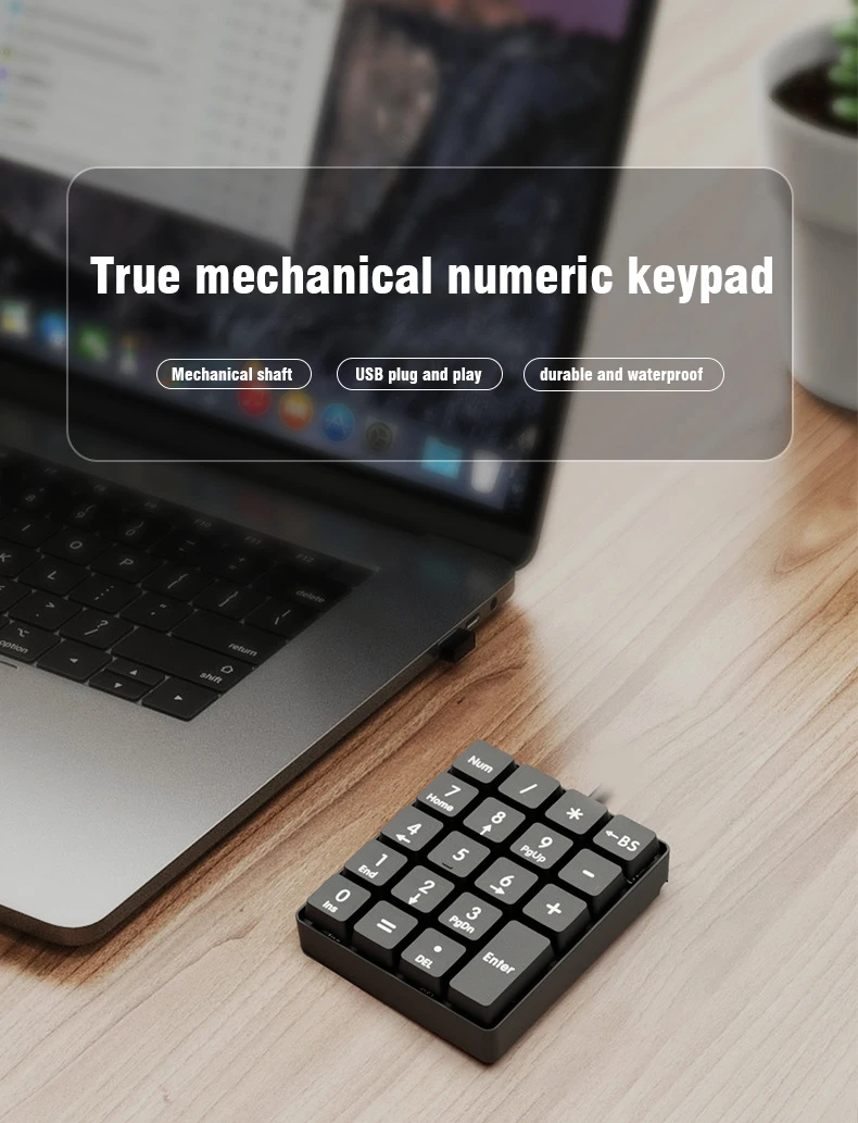 Sk35 External Digital Mechanical Keypad Office Restaurant Keyboard ...