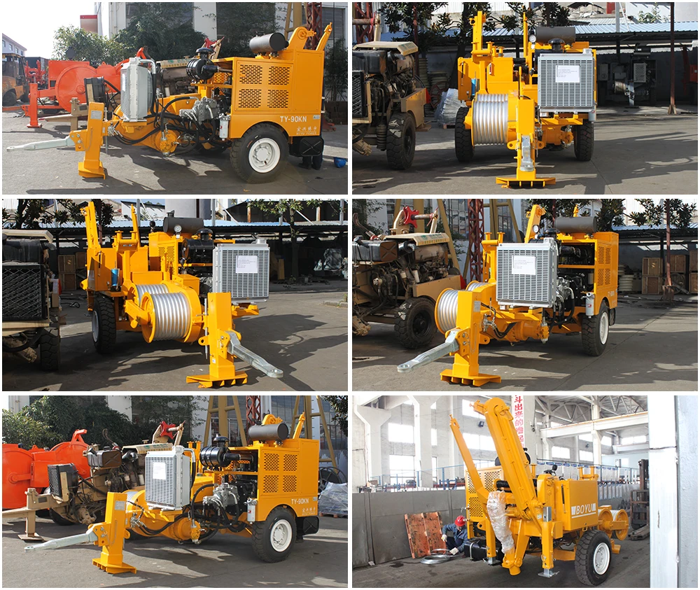 Hydraulic Cable Puller Tensioner 90kn for Transmission Lines