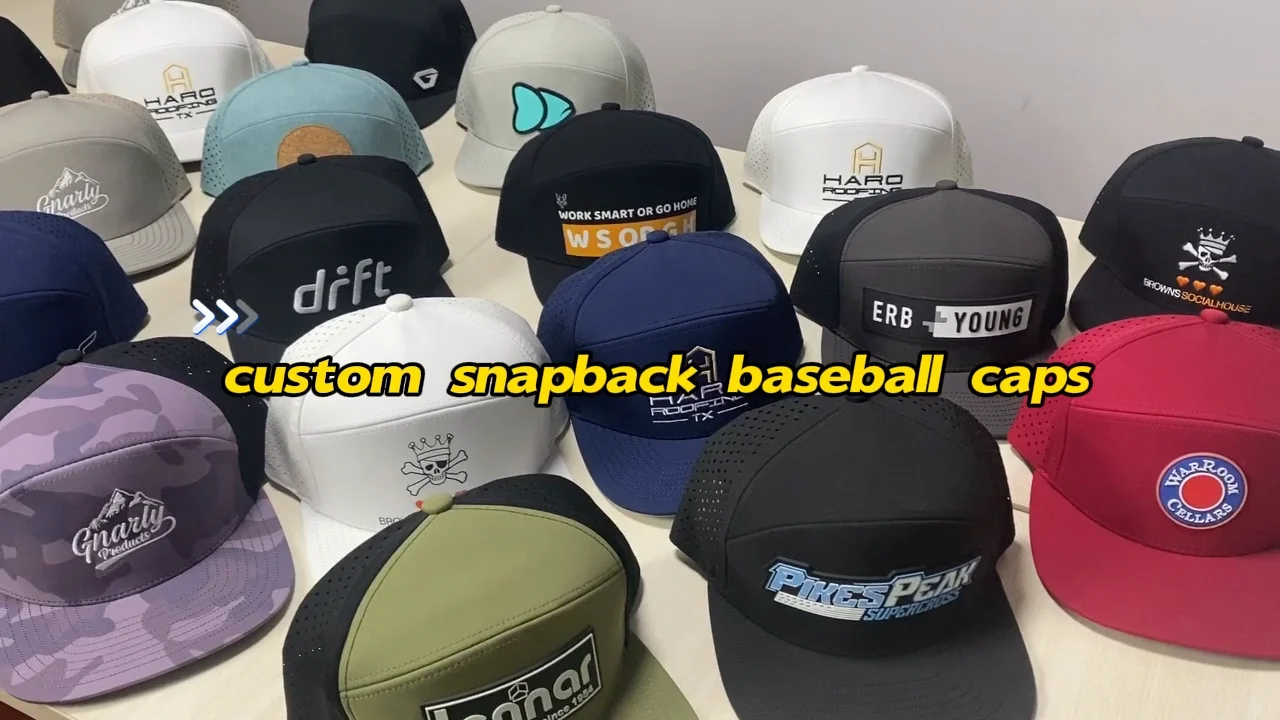 Hs15 Custom Men 6 Panel Logo Baseball Non-waterproof Veracap Snapback ...