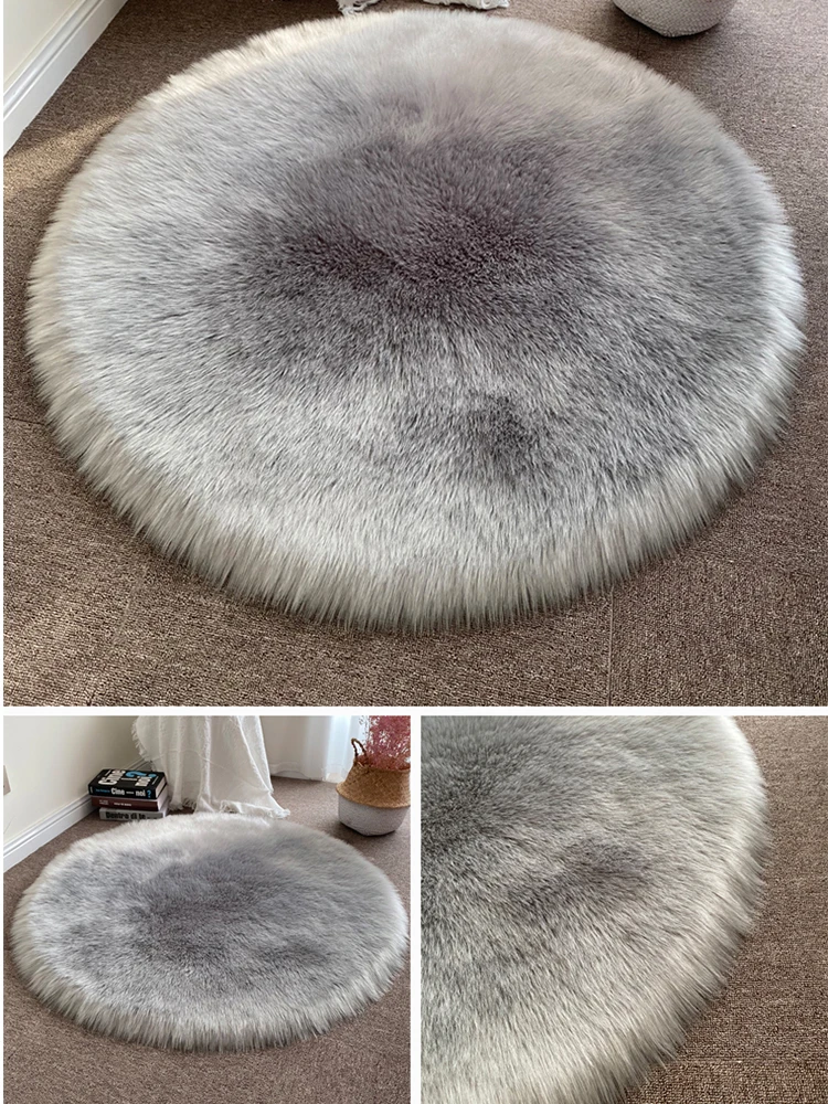 Smooth Rabbit Fur Door Mat - Luxury Rugs for Living Room