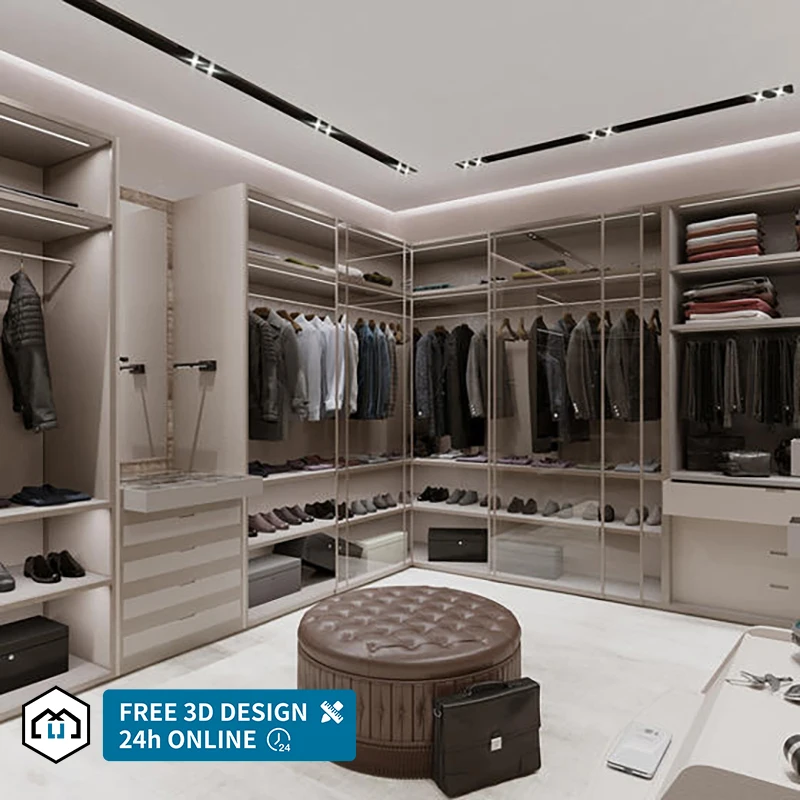 Modern Walkin System Organizer Clothes Cabinet Custom Bedroom Wardrobe ...