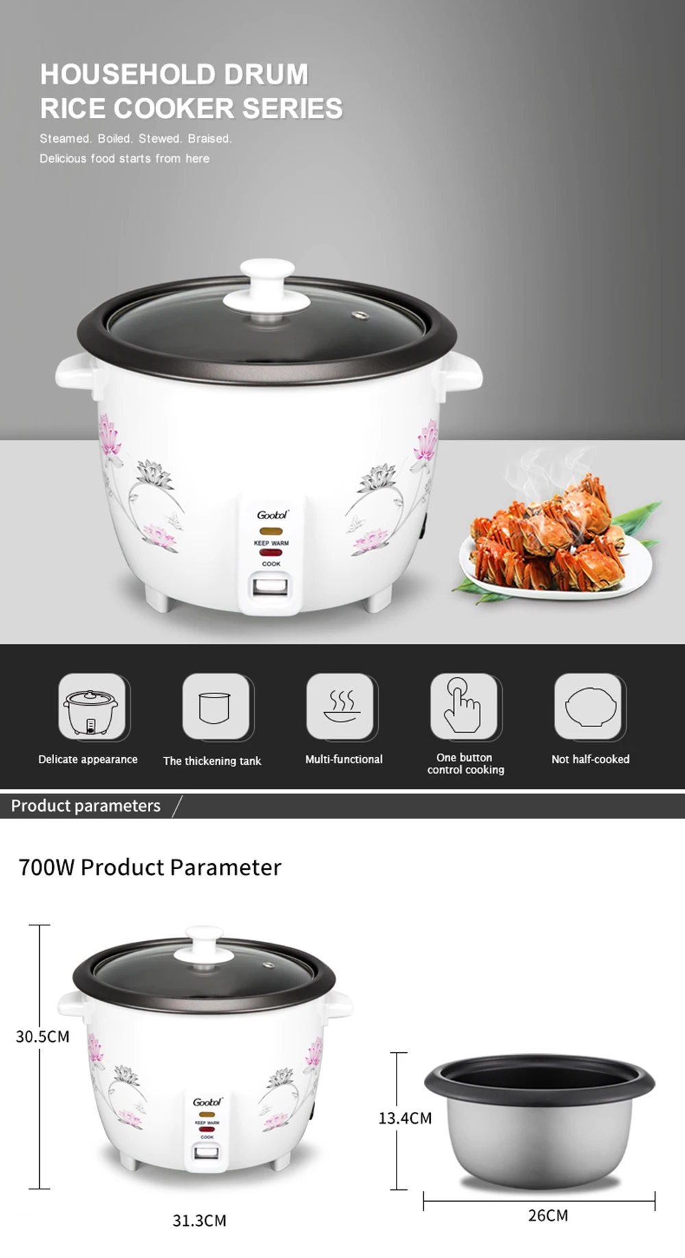 Factory Price Wholesales Rice Cooker Cooking Appliance 2.8L 1.8L 2.0L ...