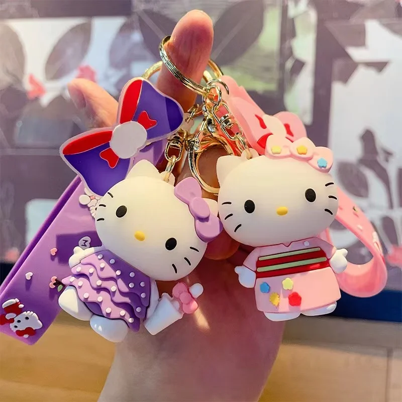 Super Cute Cartoon Kt Cat Doll Keychain Pendant Fashion Couple Bag ...
