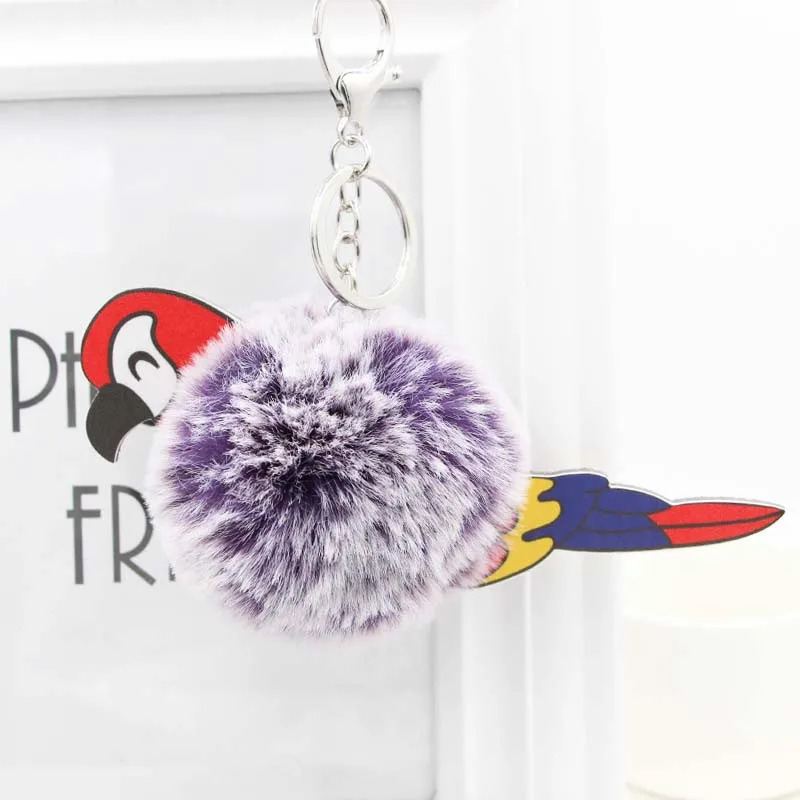 Freedi Novelty Jewelry Keyrings Cartoon Parrot Key Ring Chain Cute ...
