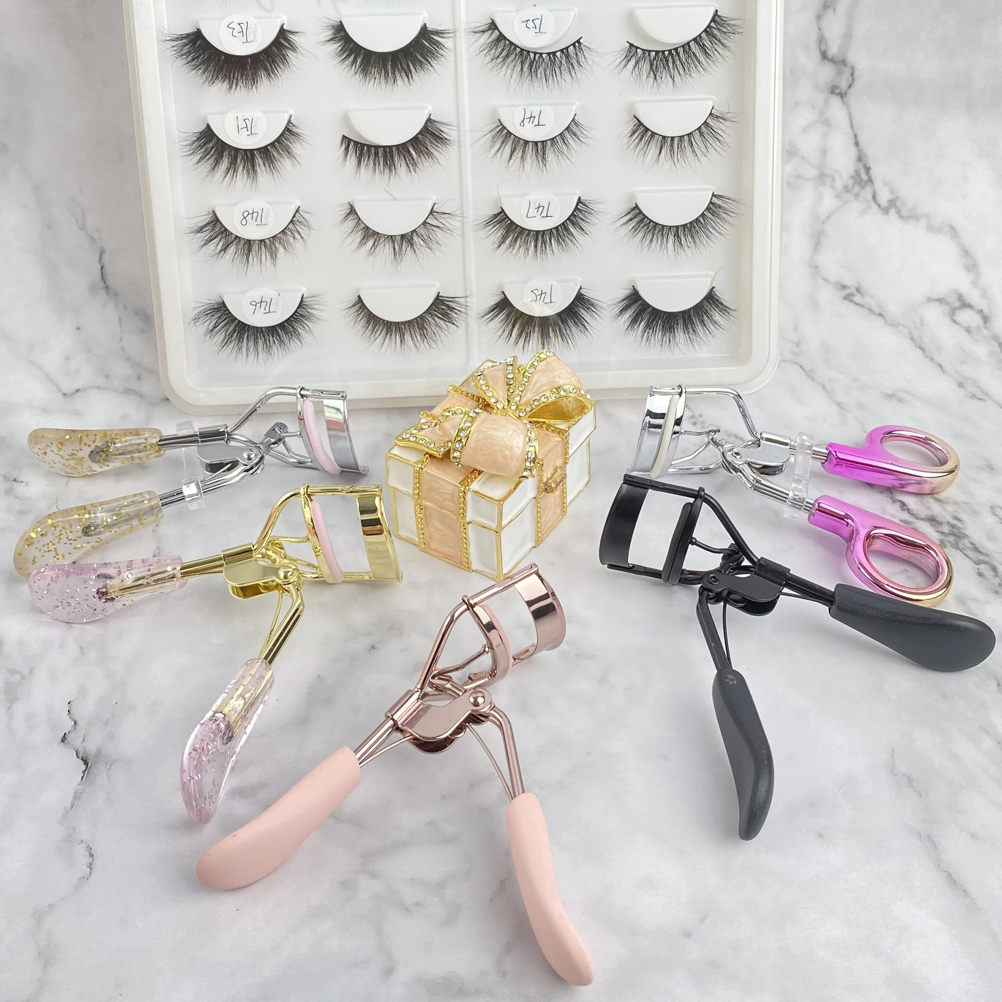 Wholesale Custom Lash Box - 3D Bottom Full Strip Mink Lashes