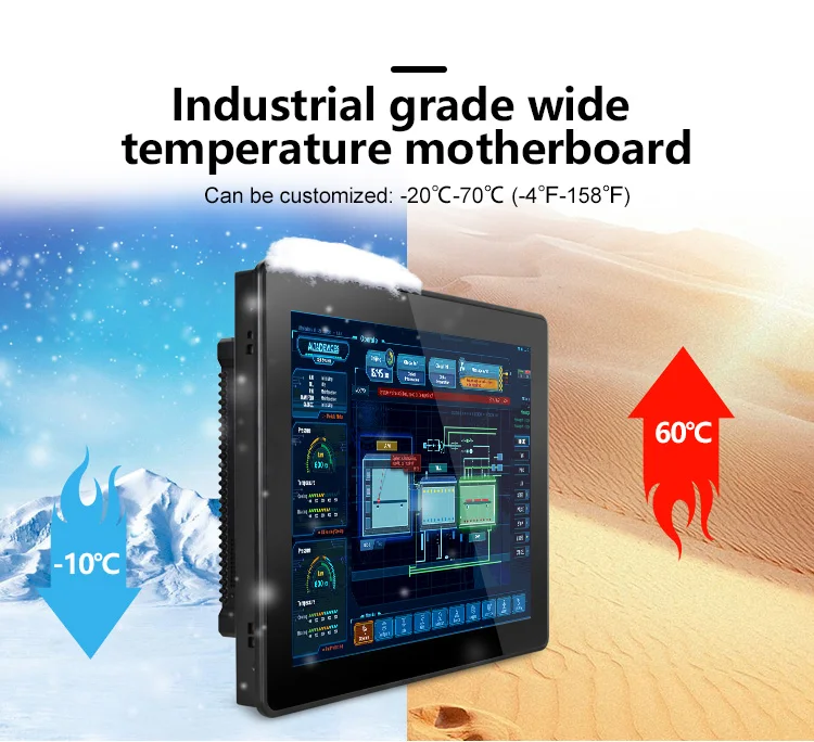 Industrial Touch Screen Monitor Sunlight Readable 1000 Nits LCD Display ...