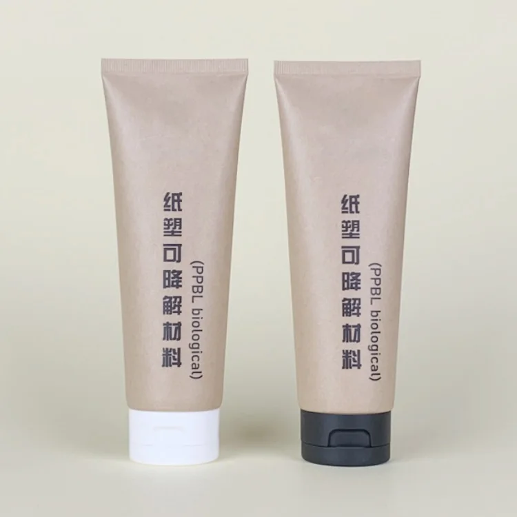 Eco Friendly Sustainable Paper Tubes Refillable Squeeze Lotion Cream ...