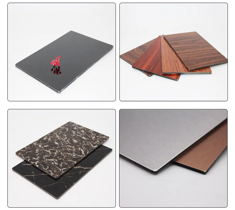 White / Black / Silver /wood Grain Alucobond 1220mm Acp Panel Aluminum ...