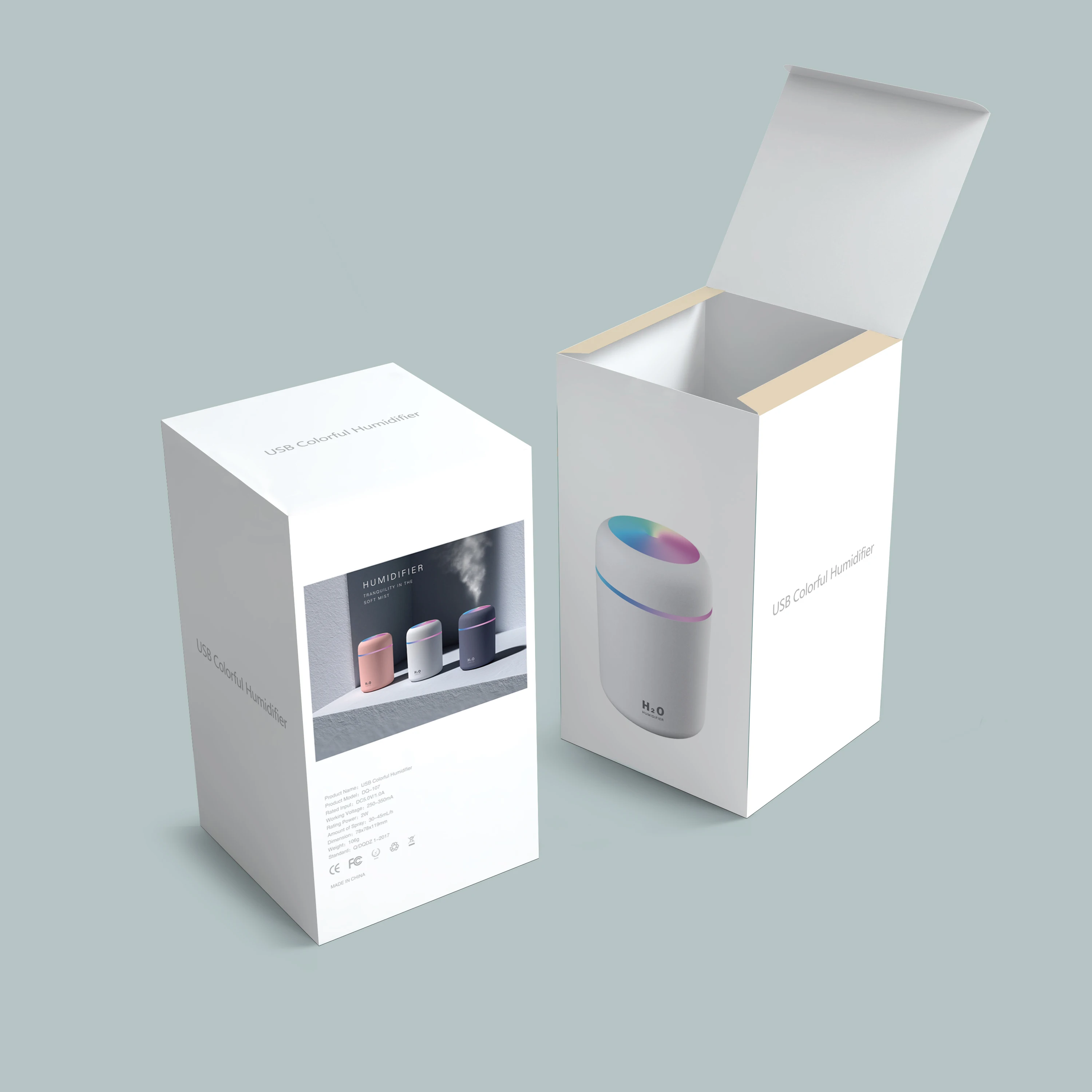 Kinscoter Mini Ultrasonic Atomizer Usb Air Humidifier For Home Hotel ...