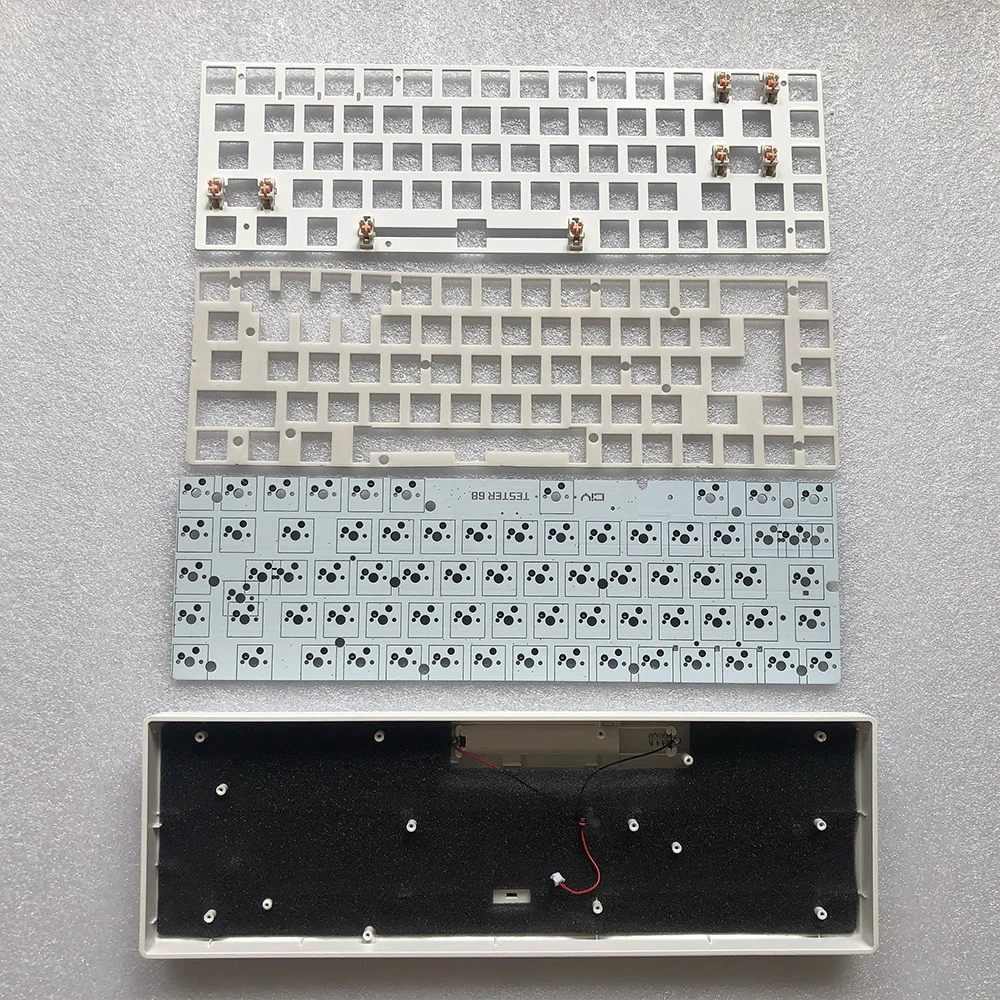 Wireless GMK81 Mechanical Keyboard Kit Tri-Mode RGB Hot Swap 75% Layout ...