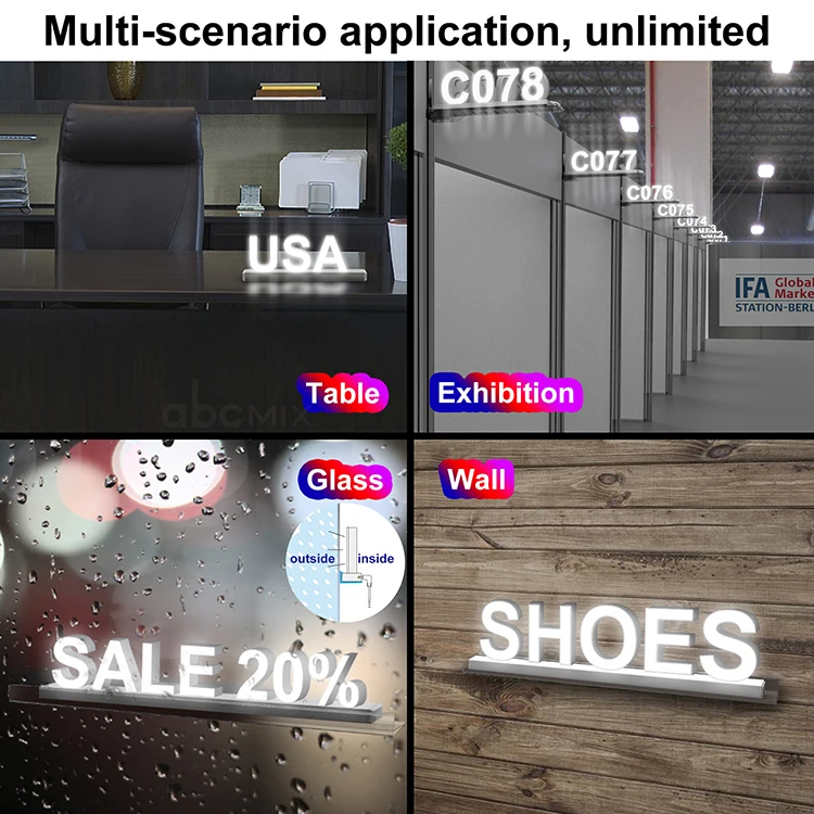 Magnetic LED Letter Signs - Customizable LED Capital Letters