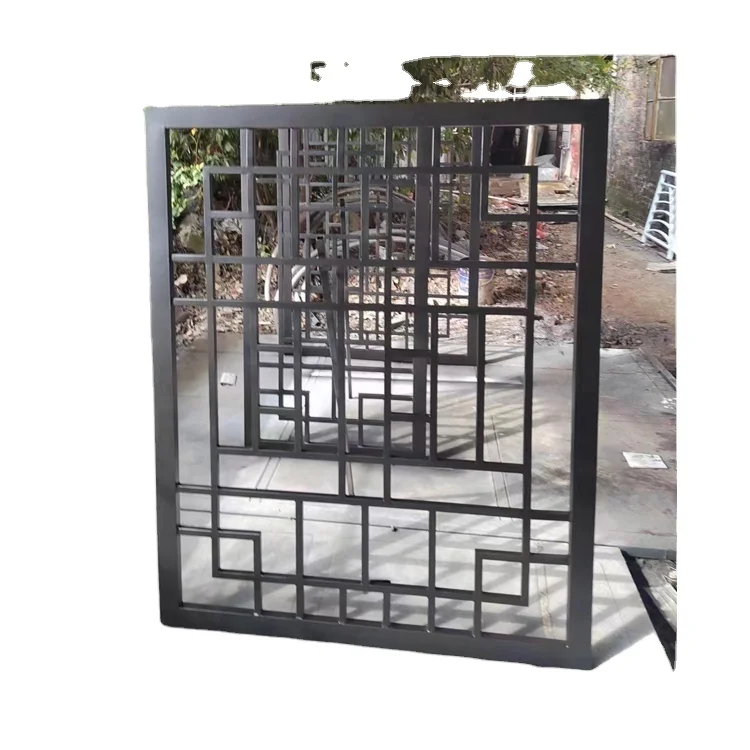 New 2020 High Quality Simple Iron Window Ornamental Wrought Moder Steel ...