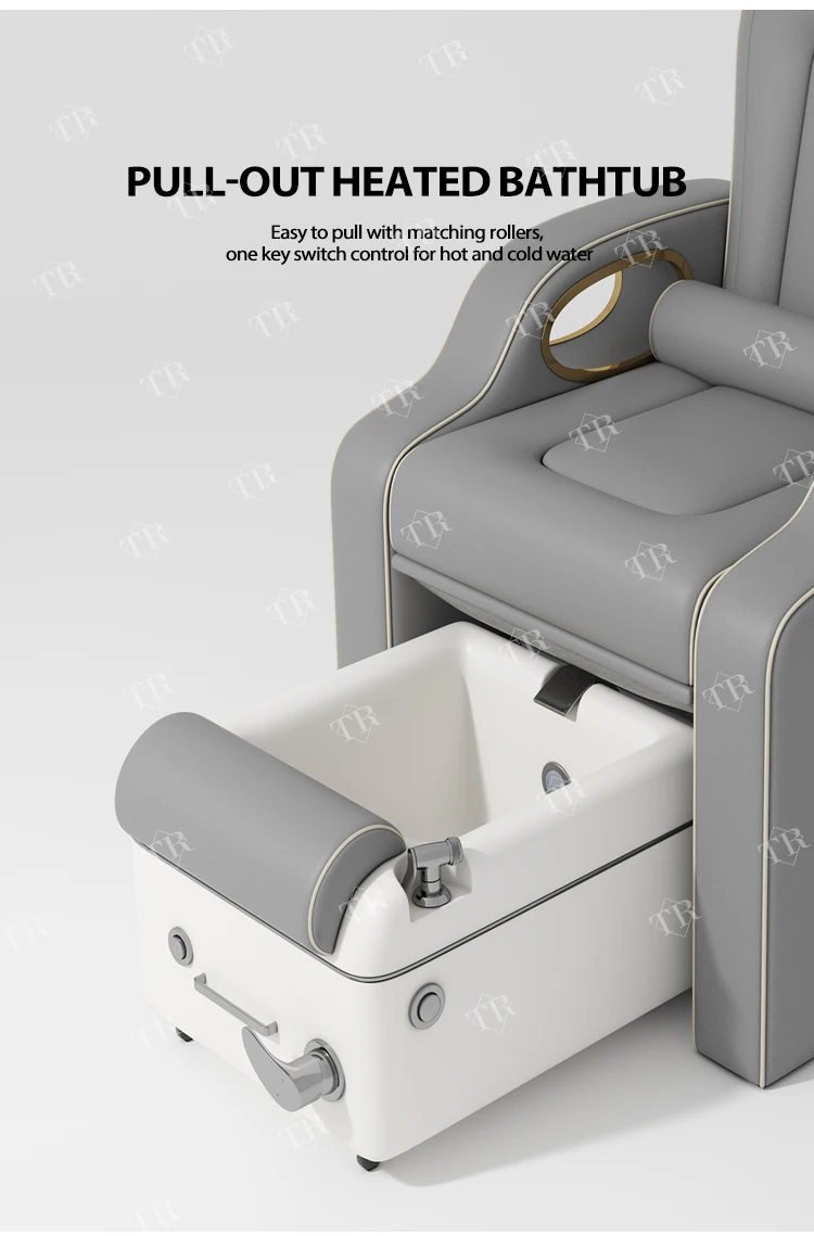 Multiple Electric Nail Salon Manicure Black Pedicure Chair Foot Bath ...