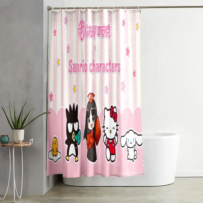 Sanrios Cinnamoroll Kuromi Mymelody Cartoon Bathtub Screen Kawaii Anime ...