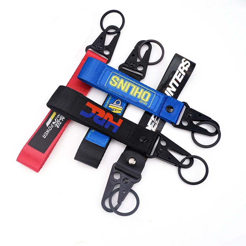 Custom Keychain Lanyard Logo Motorcycle Short Wrist Lanyards Key ...