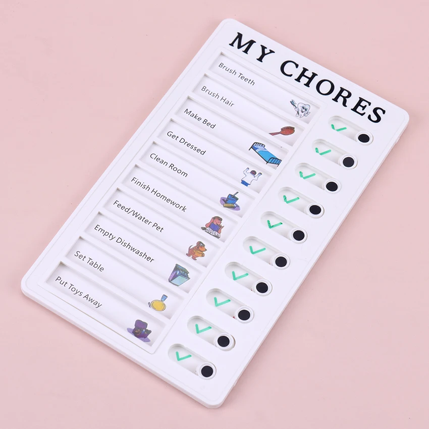 Reusable My Chores Checklist - Daily Planner Memo Board