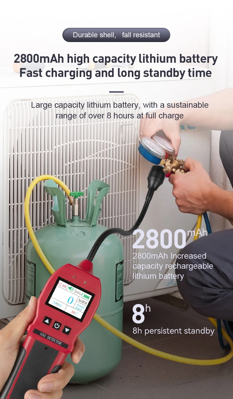 Bosean Leak Detector BH-90EX - Portable Combustible Gas Meter