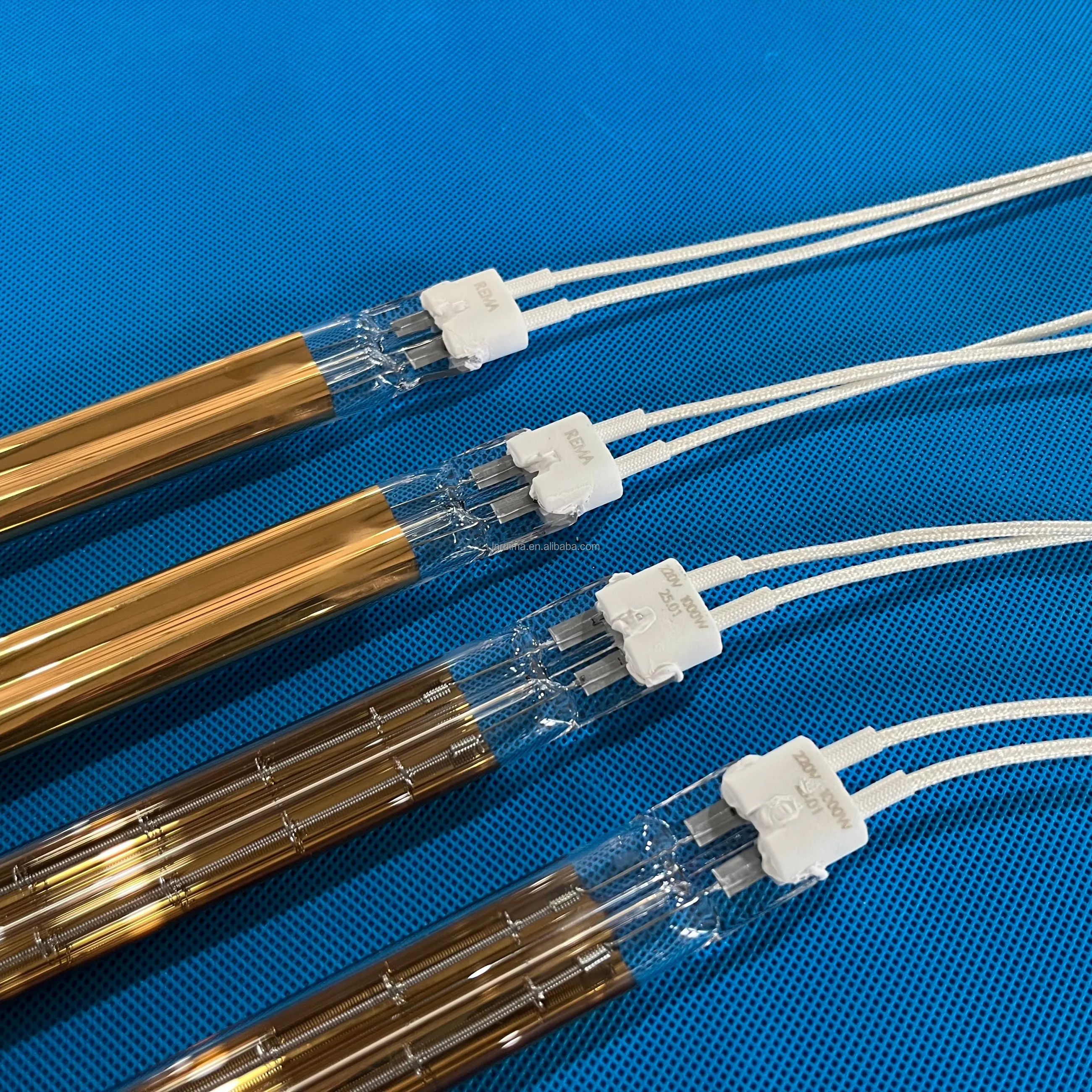 Rema Twin Tube Gold-golden Coated Quartz Infrared Heating Element Lamp ...