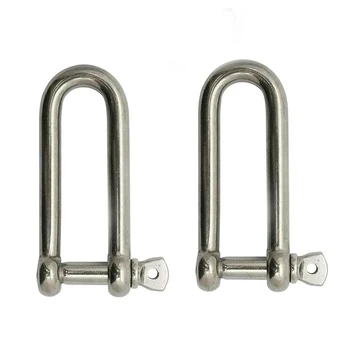 Marine Grade 316 Stainless Steel Lock Long Type D Shackle - Buy Long D ...