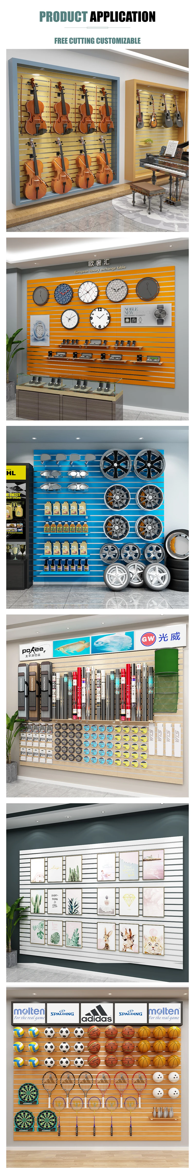 Melamine Slotted MDF Slats Wall - Durable Display Panels