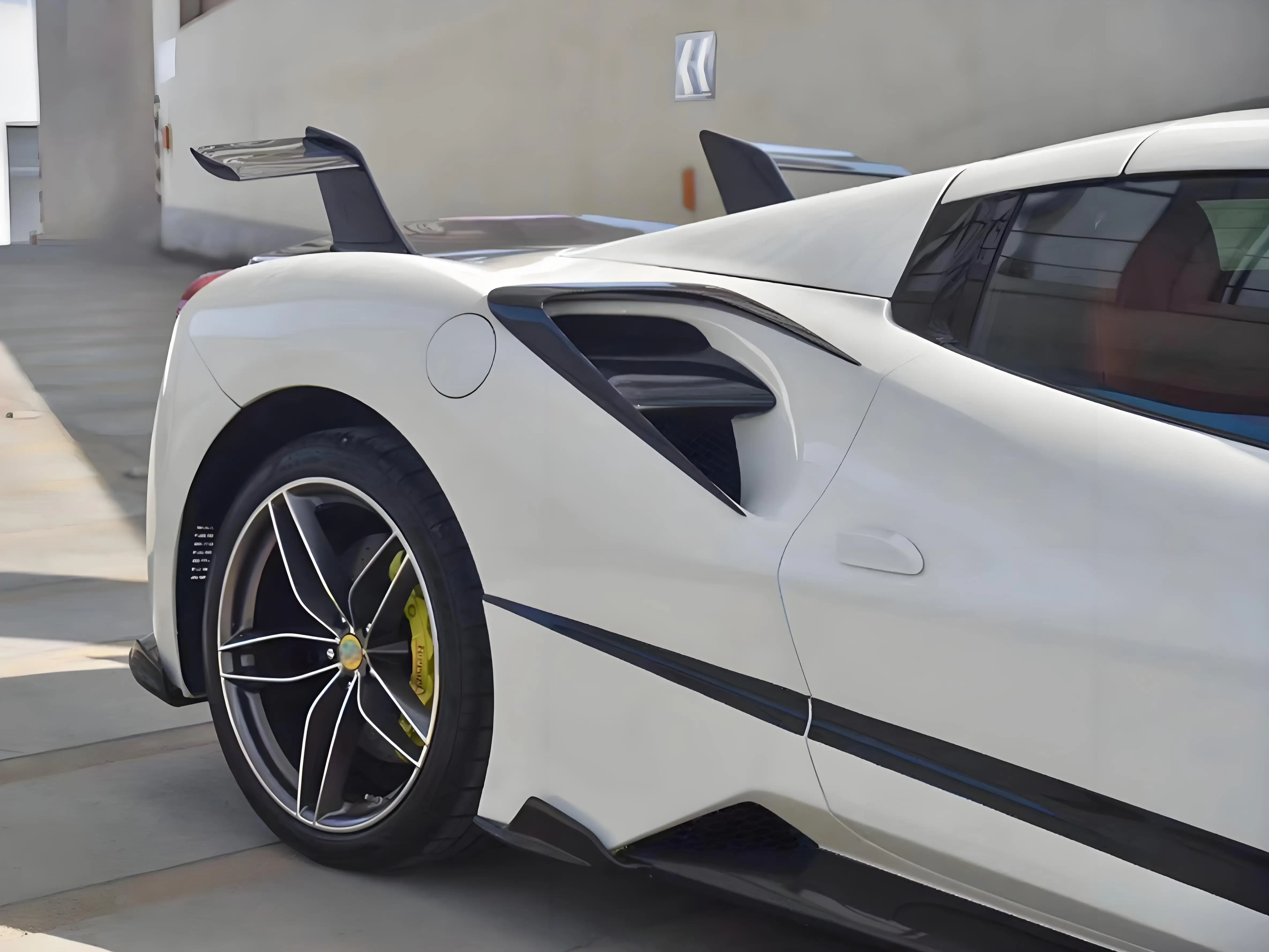 New M Style Bodykit for Ferrari 488gtb-Front & Rear Bumpers Side Skirts ...