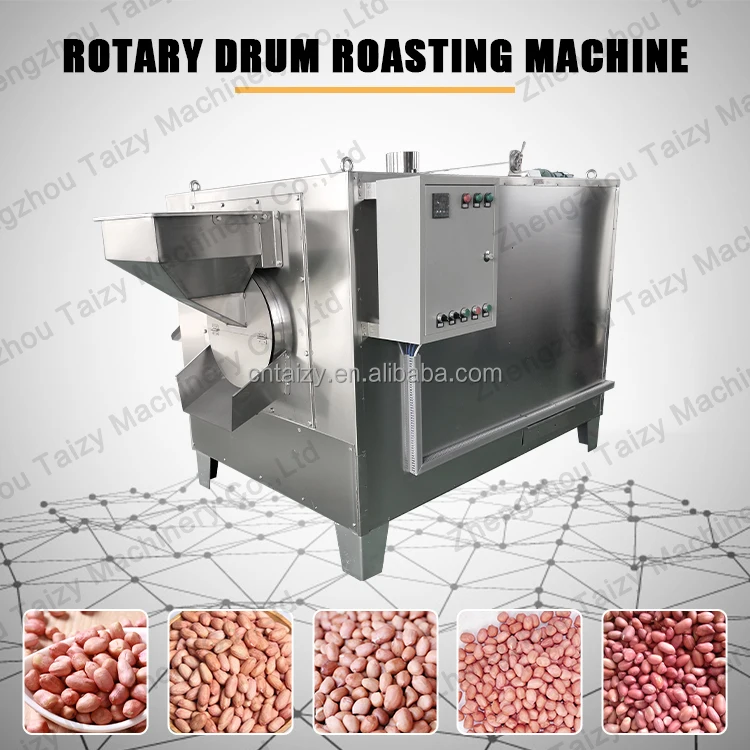 50 Kg/h Tea Roaster Soyabean Chestnut Dry Fruit Roasting Machine ...