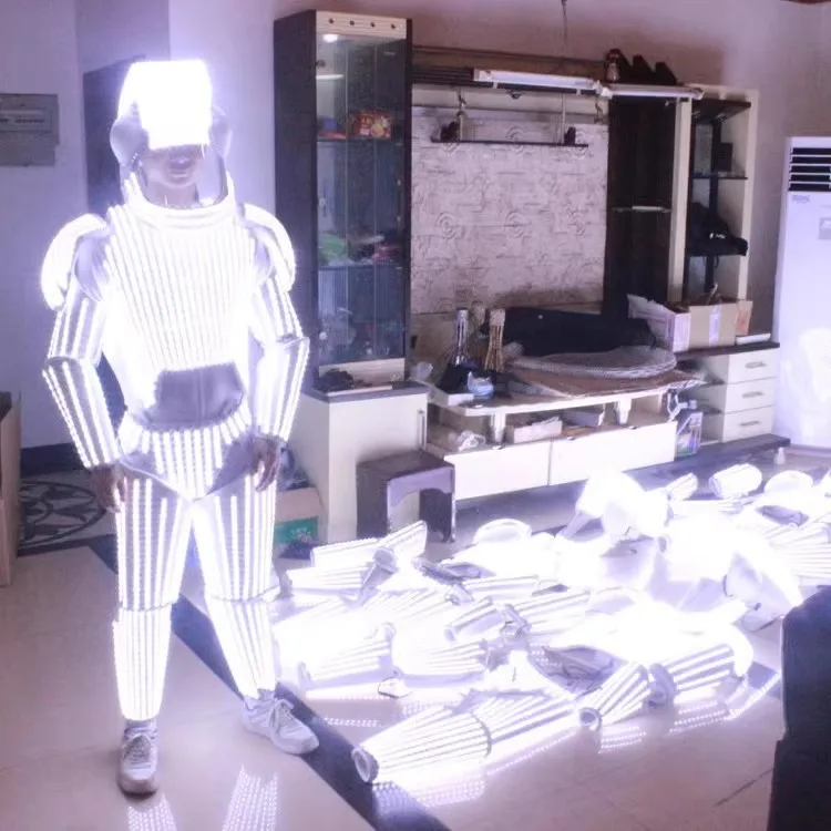 Richshining New LED Man Robot Armor LED Glowing Suit Led Luminous ...