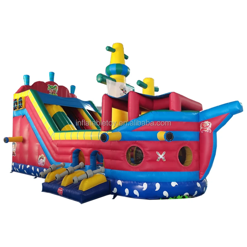 Giant Pirate Ship Inflatable Bounce House Carnival Inflatable Bouncer ...