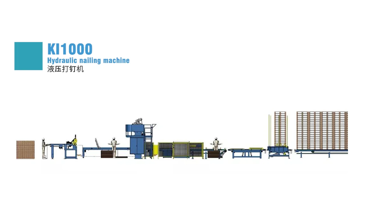 Euro Block Wood Pallets 48x40 Nailer Wood Pallet Making Machine ...