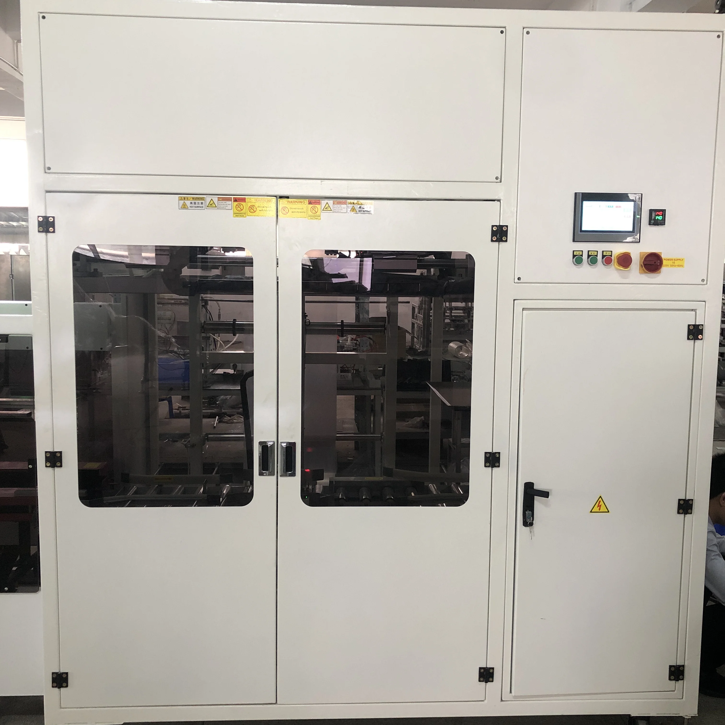 Other Packaging Automatic Plastic Bag Valve Inserting Machine Auto Bag ...