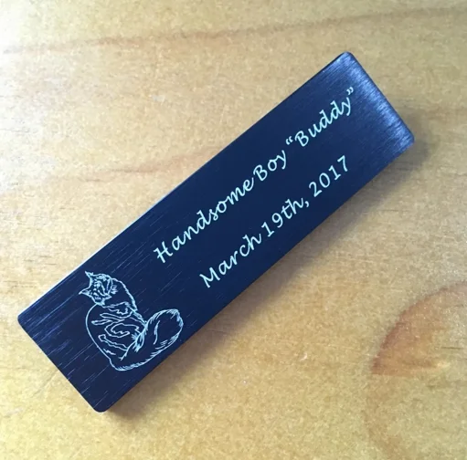Custom Gold Hotel Staff Name Badges - Magnetic & Engraved