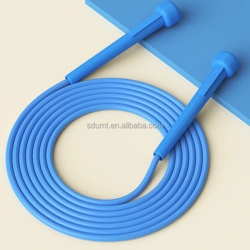 Pp Handle Skipping Rope Custom Logo Solid 5mm Pvc Jump Rope - Buy Jump ...