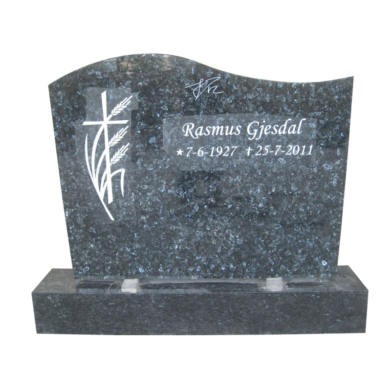 Blue Pearl Granite Headstone Tombstone Cemetery| Alibaba.com