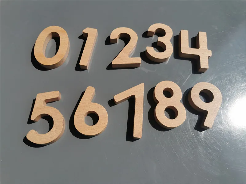 Deluxe Walnut Math Frame Digital Numbers Blocks Wooden Toys Montessori ...