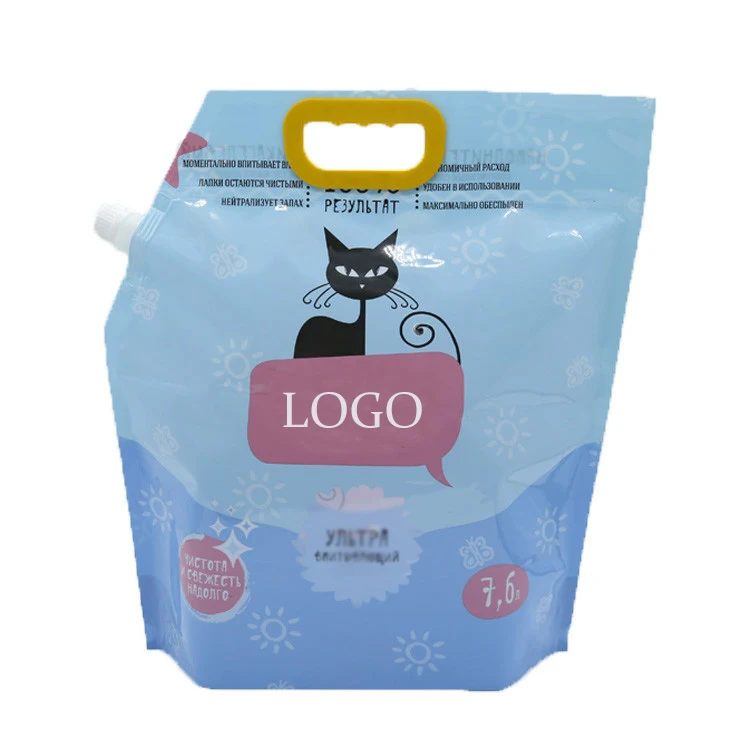 Custom Printed Laminated Plastic Cat Litter Sand Polyethylene Packaging ...