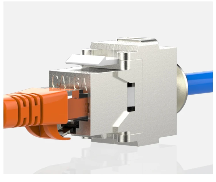 ZHEFAN Cat5e Cat6 Cat6a Cat7 Rj45 180 Degree Toolless Shielded Stp Ftp ...