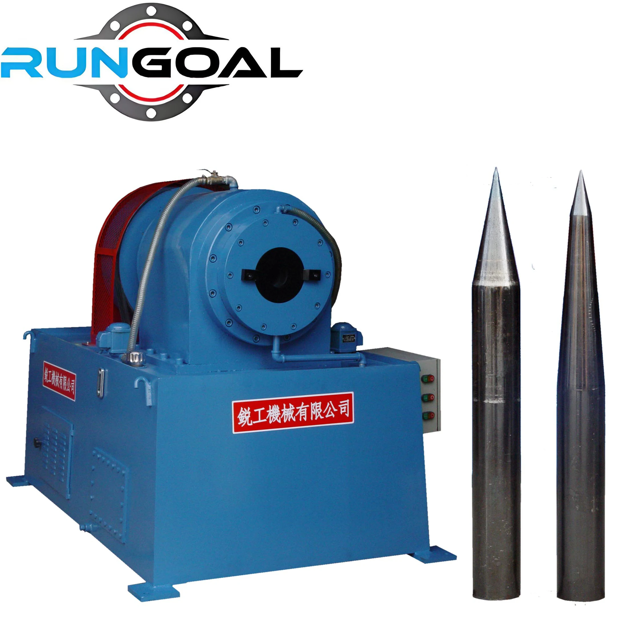 Rungoal Iron Aluminium Pipe Cone Tip Swaging Machine for Ground Screw ...